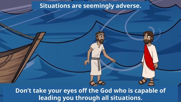 Peter walks on water - A short presentation.pptx | Christianity ...
