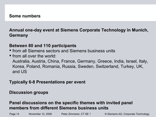 Peter Zimmerer - Establishing Testing Knowledge and Experience Sharing ...