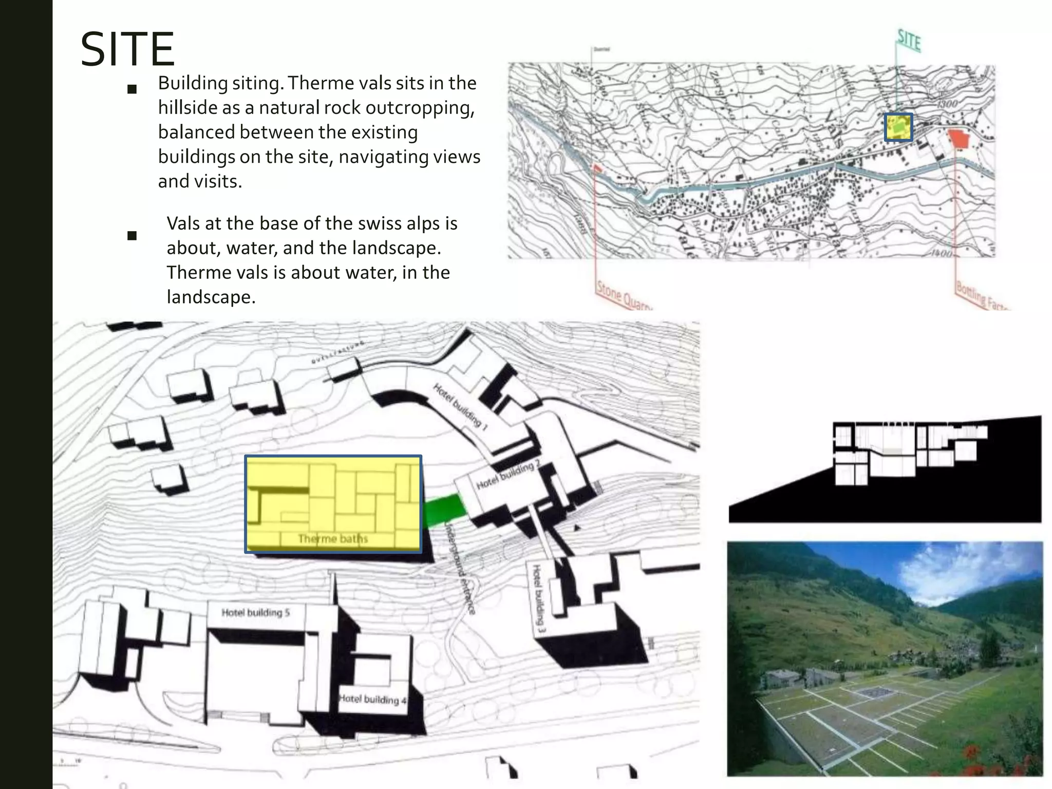 Vernacular Building : Therme Vals bath by Peter Zumthor | PPTX