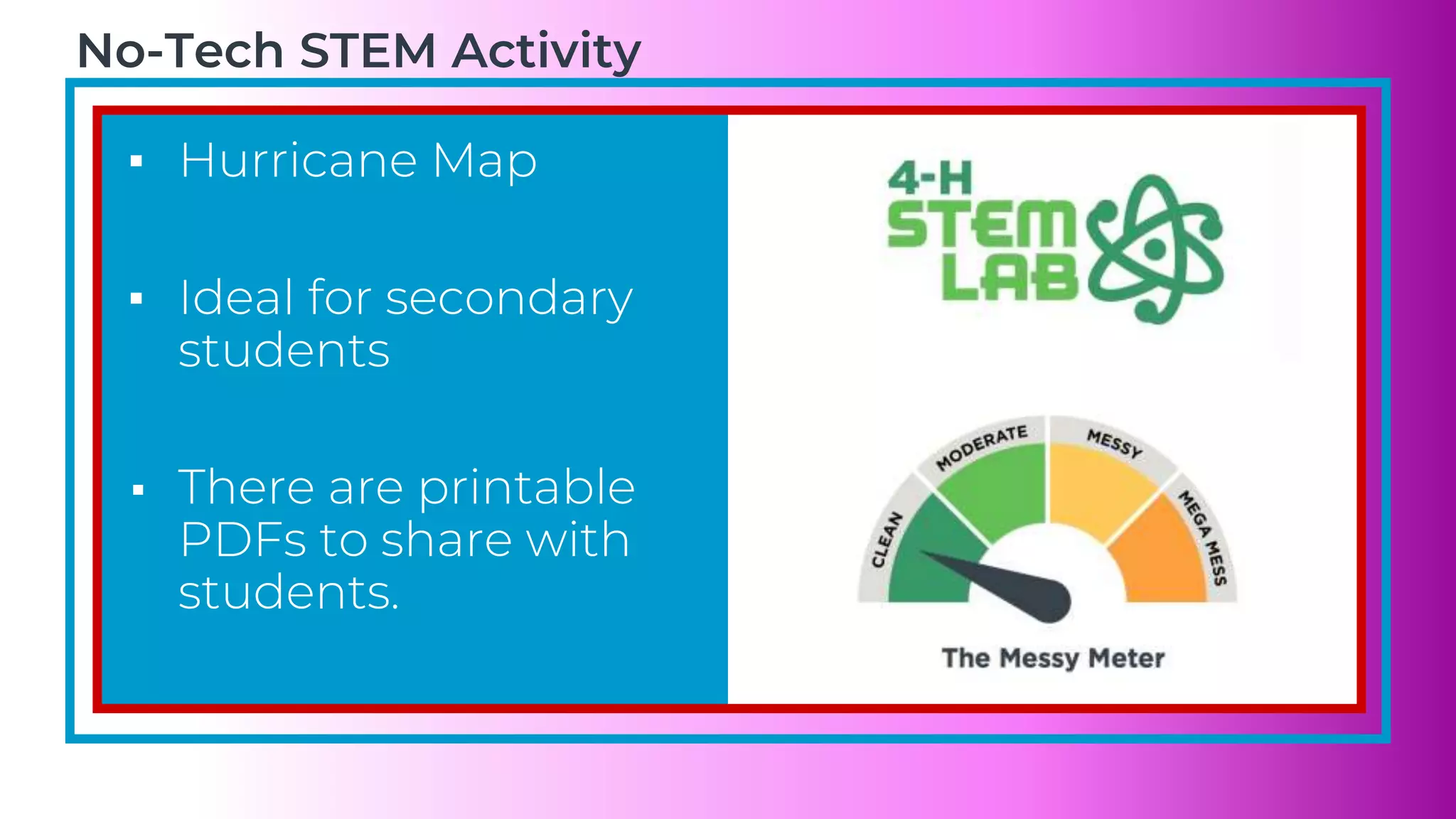 PETE&C STEM Spark 2020: Hack Attack - Low-Tech & No-Tech STEM Activities | PPTX