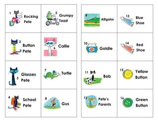 Pete the Cat BINGO | PPT