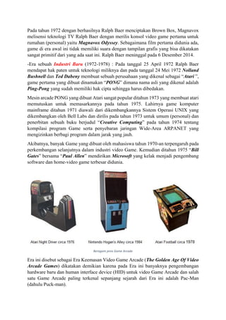 #PetGame Sejarah Game (Konvensional & Modern) | PDF