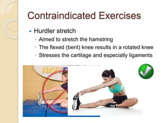 5.5 synovial joints and contraindicated exercises | PPTX