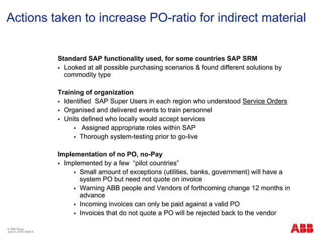How to increase PO rates across 34 countries to reach 75% | PPT
