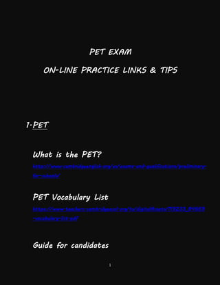 PET hints! | PDF