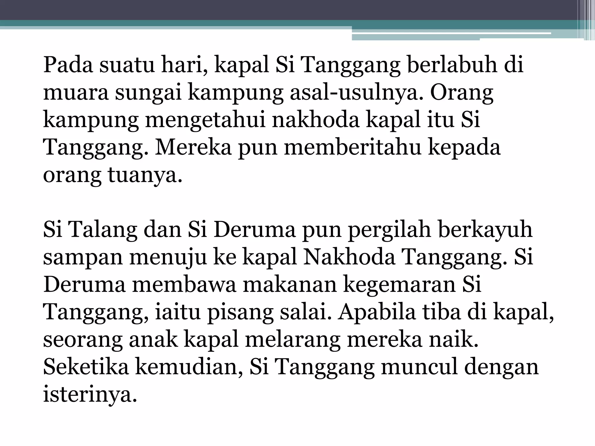 Petikan teks si tanggang | PPTX
