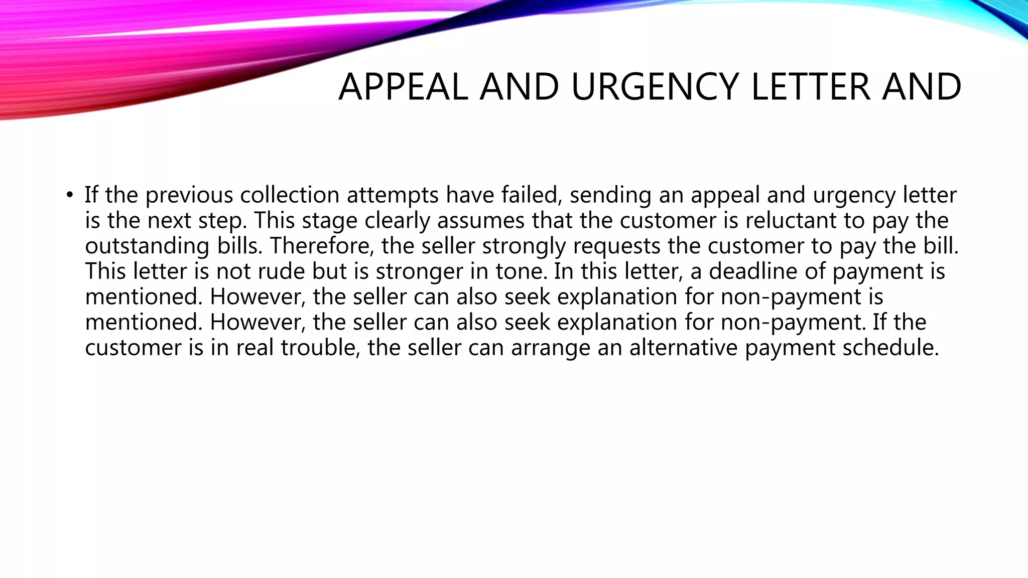 Collection request letter | PPTX