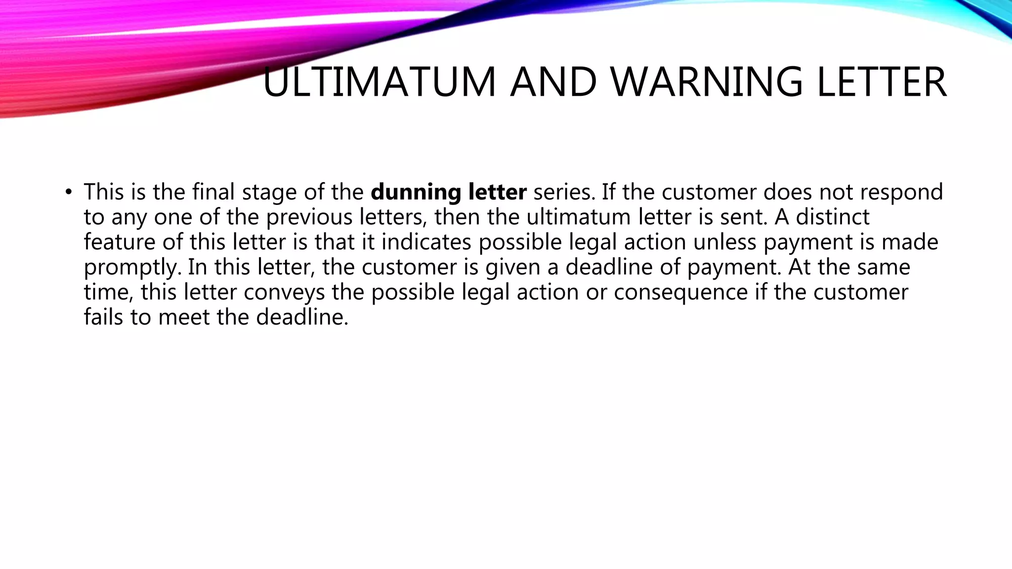 Collection request letter | PPTX
