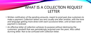 Collection request letter