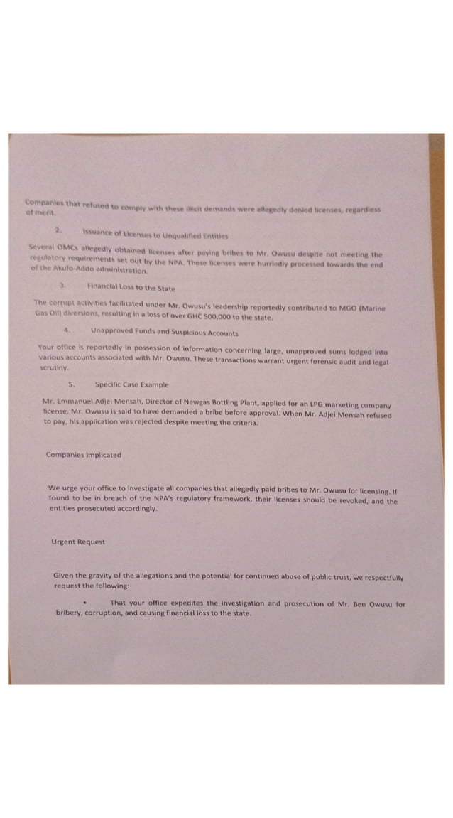 PETITION.pdfScandal at NPA: Former Board Member Accused of Deep Bribery and Corruption | PDF