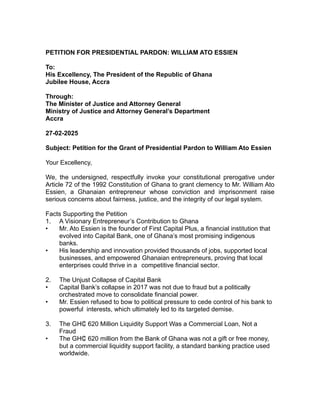 Petition-Ato-Essien-2.pdfPresident Mahama petitioned to pardon William ...
