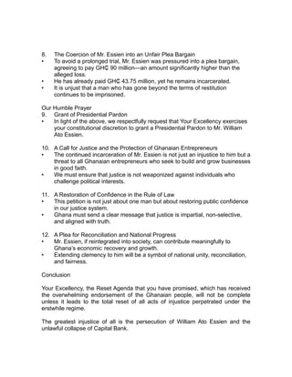 Petition-Ato-Essien-2.pdfPresident Mahama petitioned to pardon William ...