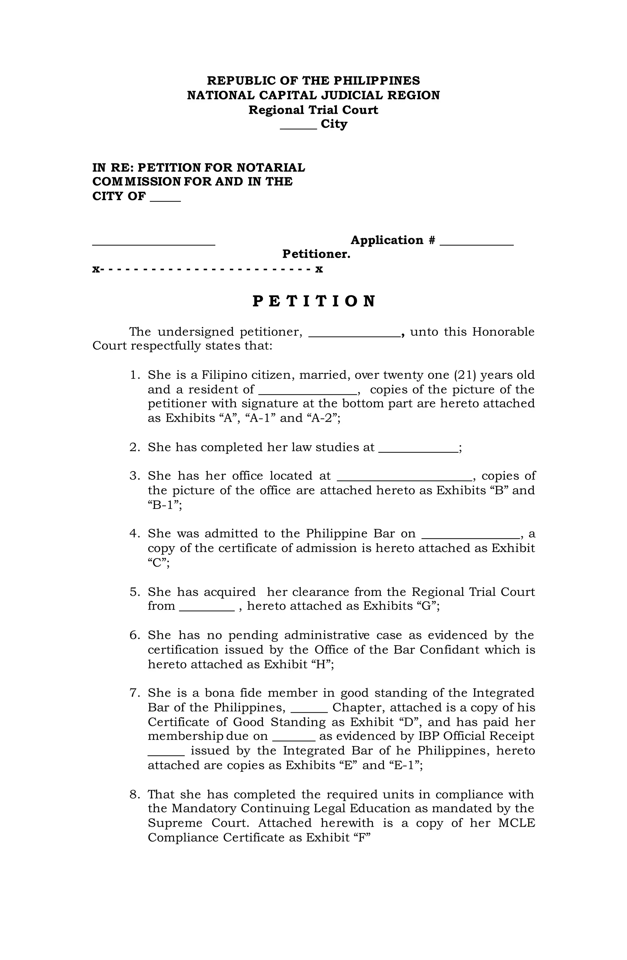Notarial Commissioning Template | DOCX