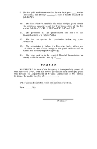 Notarial Commissioning Template | DOCX