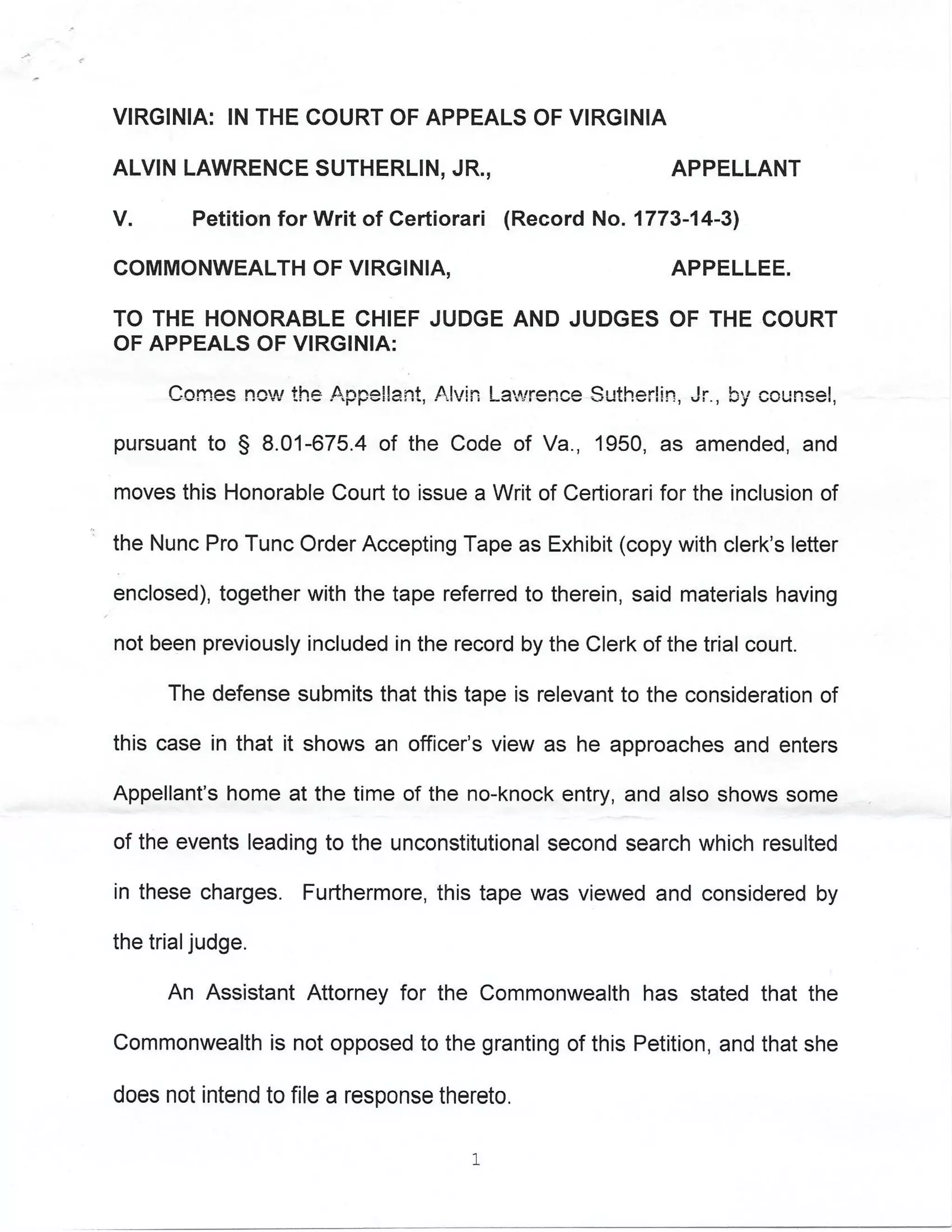 Petition for writ of certiorari | PDF