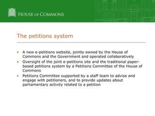 Petitions Committee | PPTX