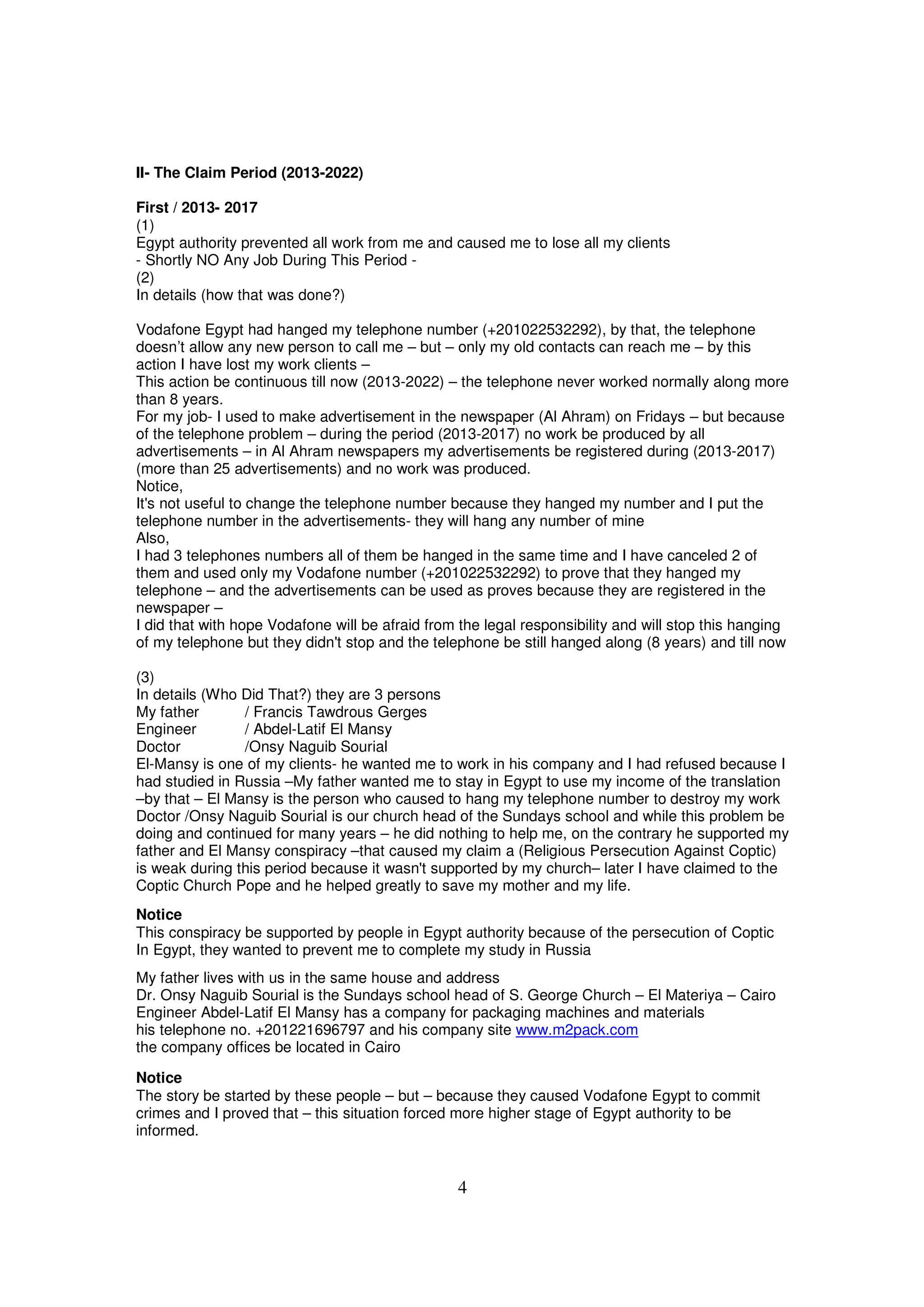 Petition (with signature) (Egypt Persecution Against The Coptic).pdf