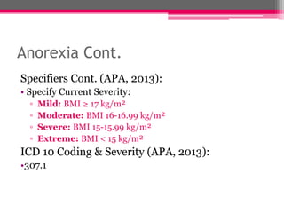 Anorexia Nervosa & Bulimia Nervosa | PPTX