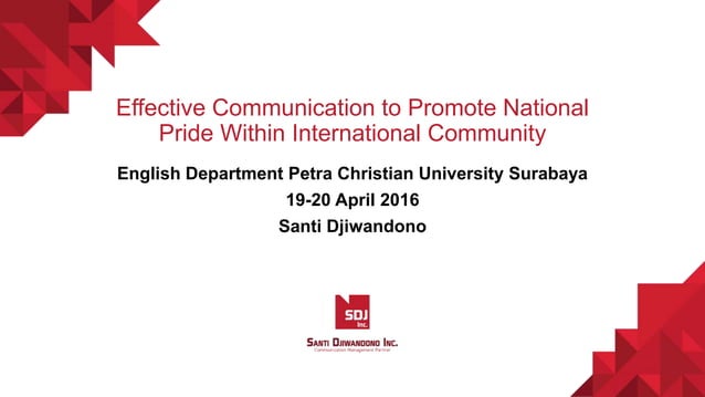 Effective Communication to Promote National Pride Within International ...