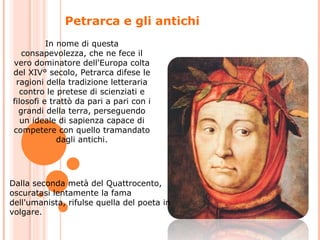 Petrarca e il rapporto con i classici.pptx