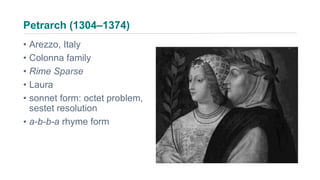 Petrarch and the Love Lyric | PPT