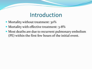 PE treatment | PPTX | Lung and Respiratory Health | Diseases and Conditions