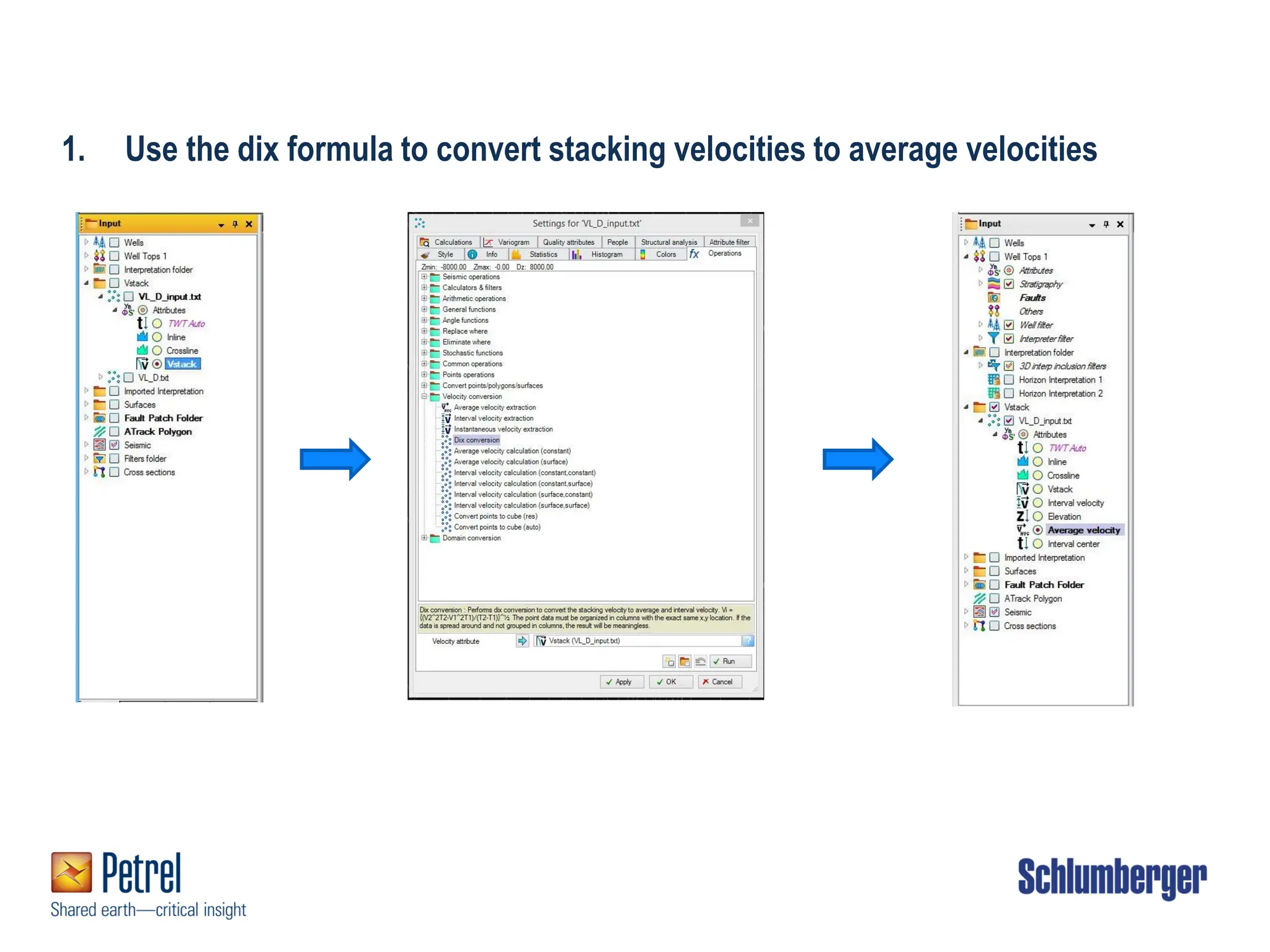 Petrel - Build the new Simple Velocity Model from a Stacking Velocity ...
