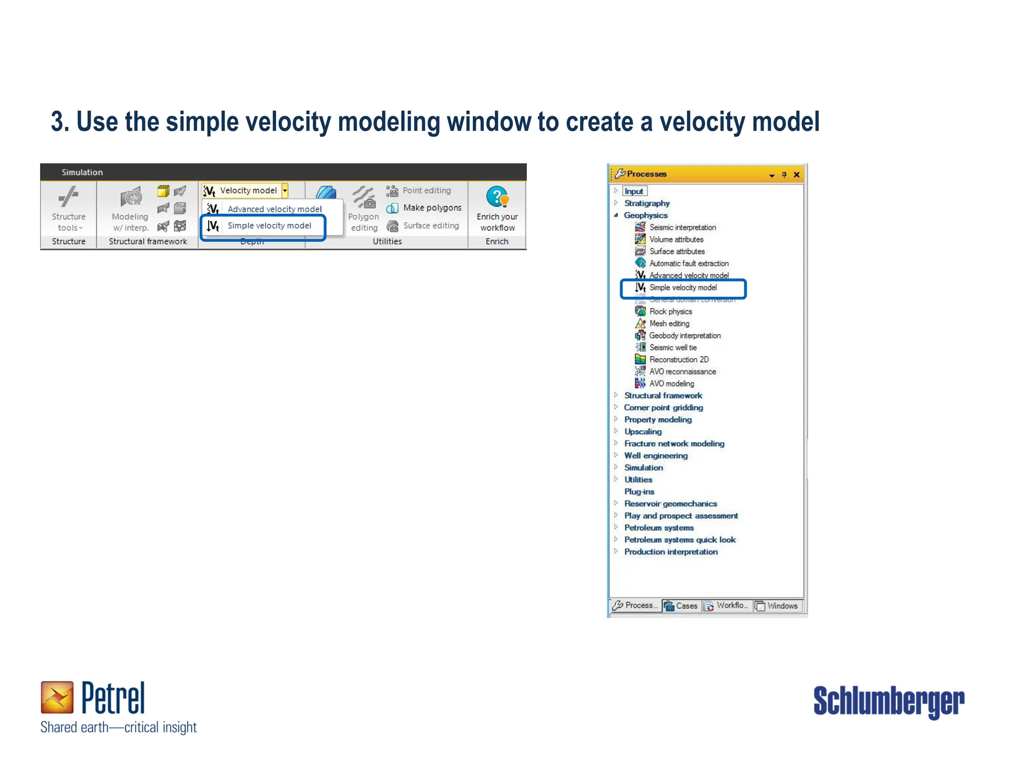 Petrel - Build the new Simple Velocity Model from a Stacking Velocity ...