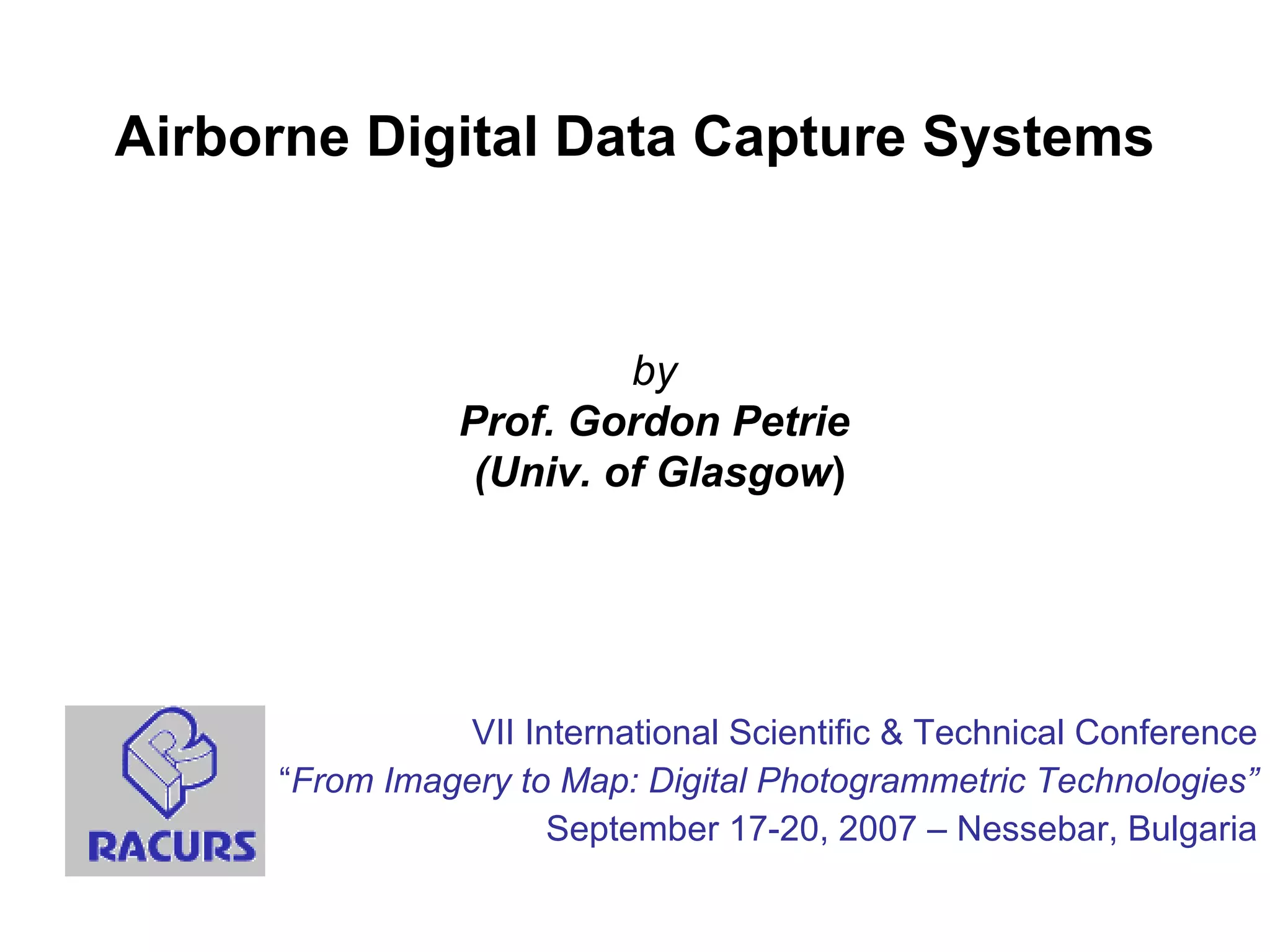 Airborne Digital Data Capture Systems | PPT