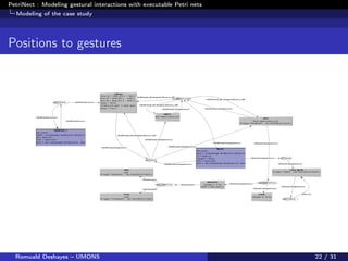Petrinect: Modeling gestural interactions with executable Petri nets | PPT