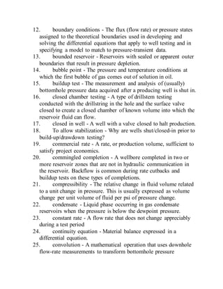 Petrobowl Well Testing Study Questions | DOCX