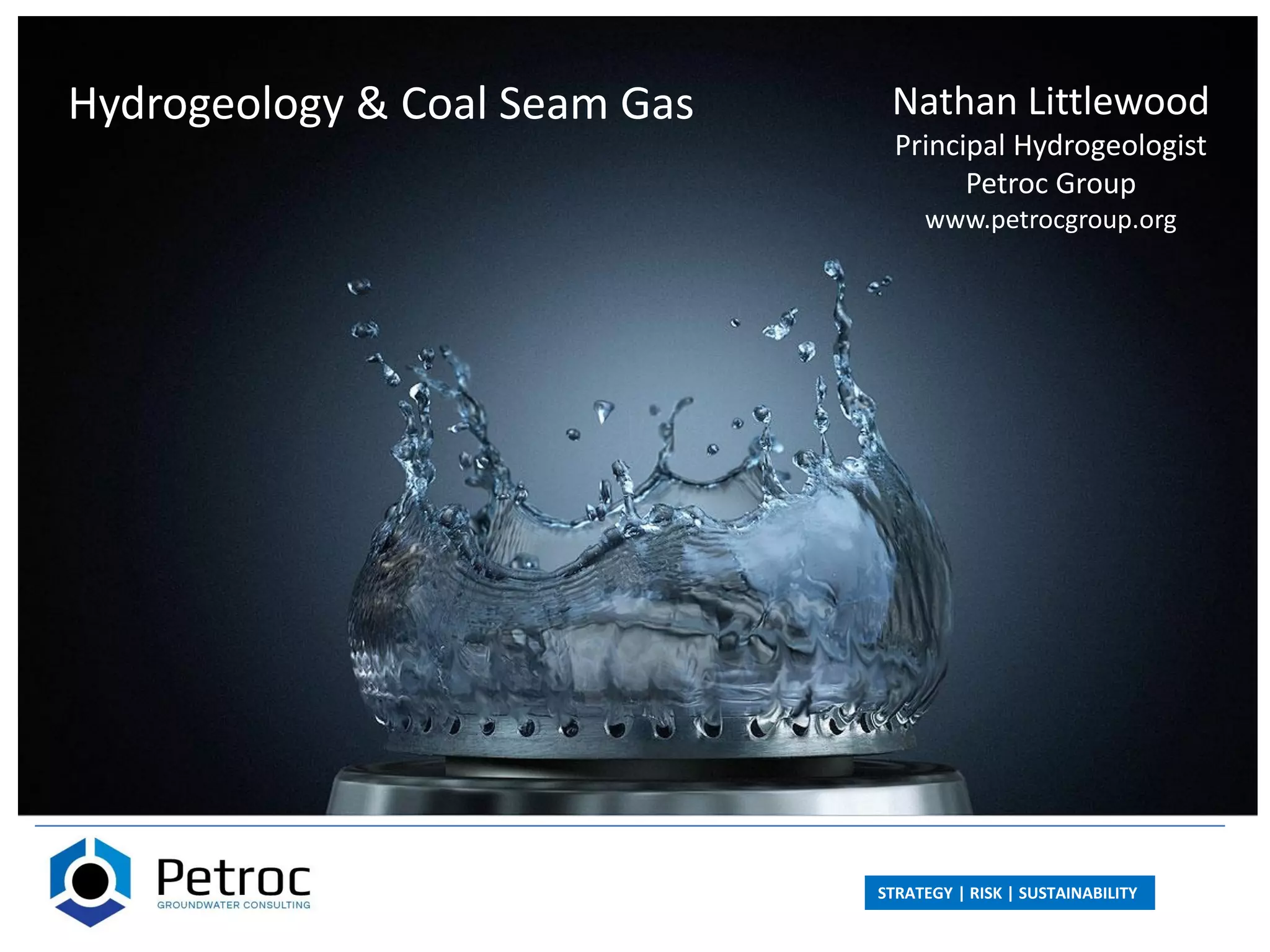 Petroc Group: Introduction to hydrogeology and coal seam gas | PDF