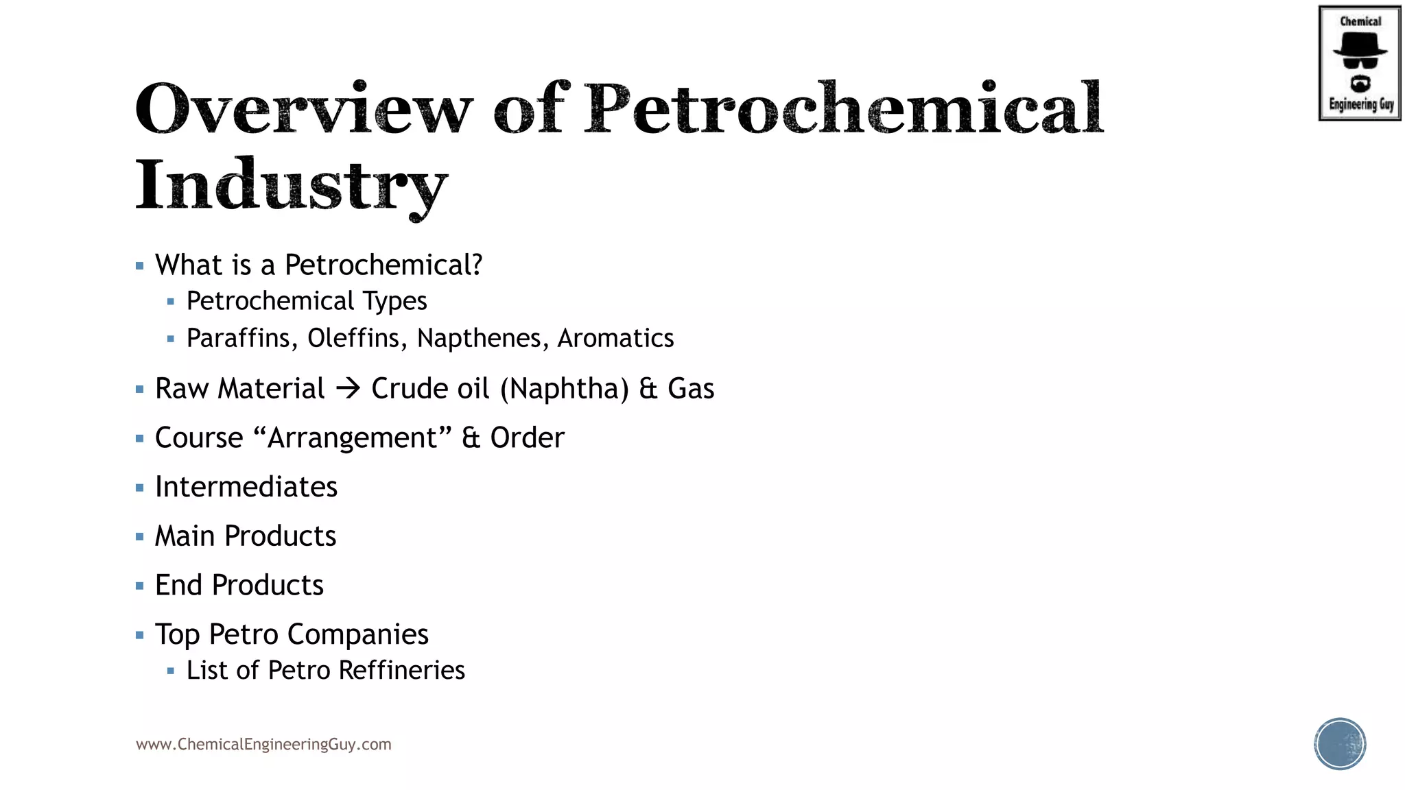 Petrochemicals an Overview (1 of 3) | PPTX