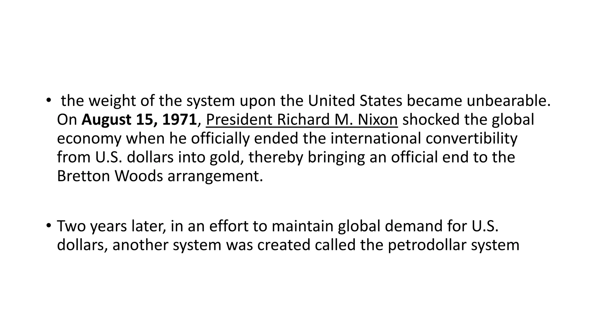 Petrodollar system | PPTX