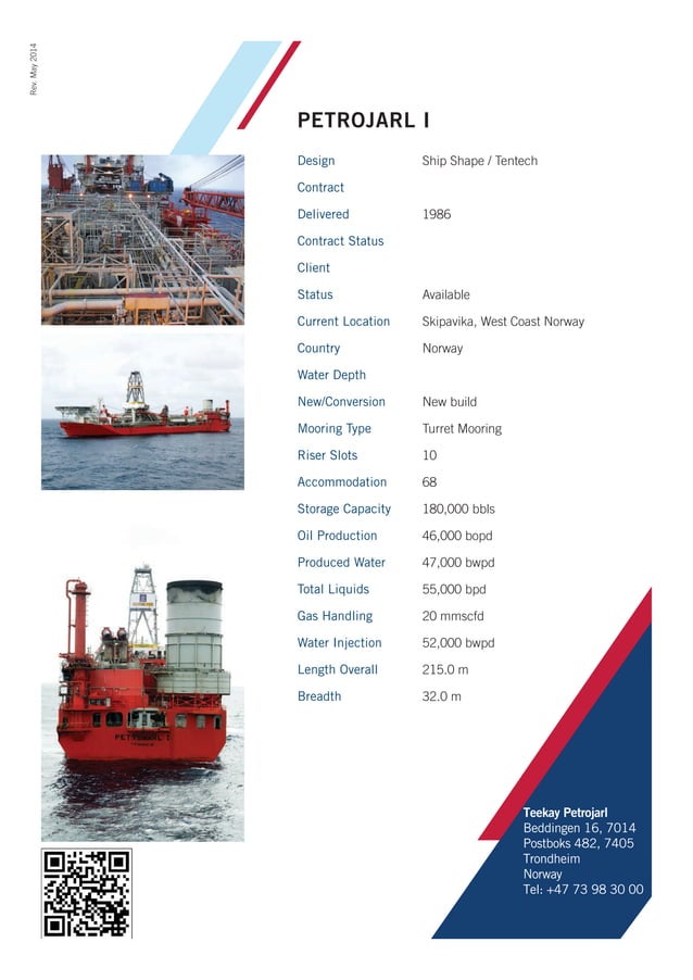 Petrojarl I: Factsheet | PDF