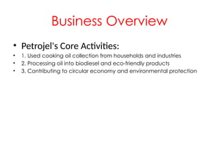 Petrojel renewable energy from used cooking oil in Indonesia.pptx