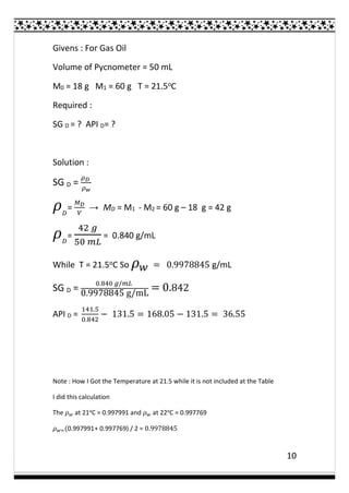 Petroleum Properties - Density and relative density | PDF