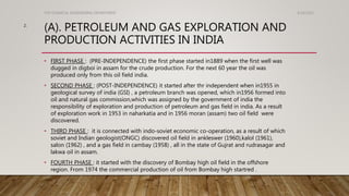 Petroleum and gas exploration in india | PPTX