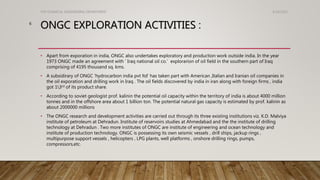 Petroleum and gas exploration in india | PPTX
