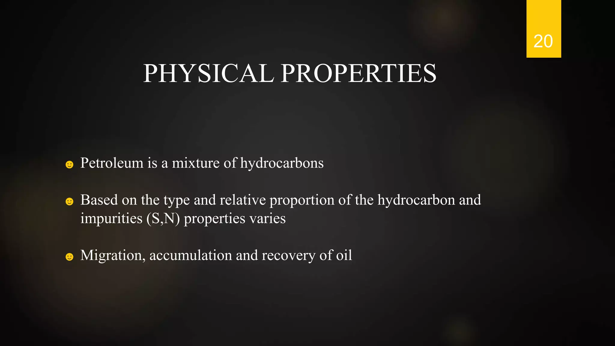 Petroleum classification physical properties | PPTX