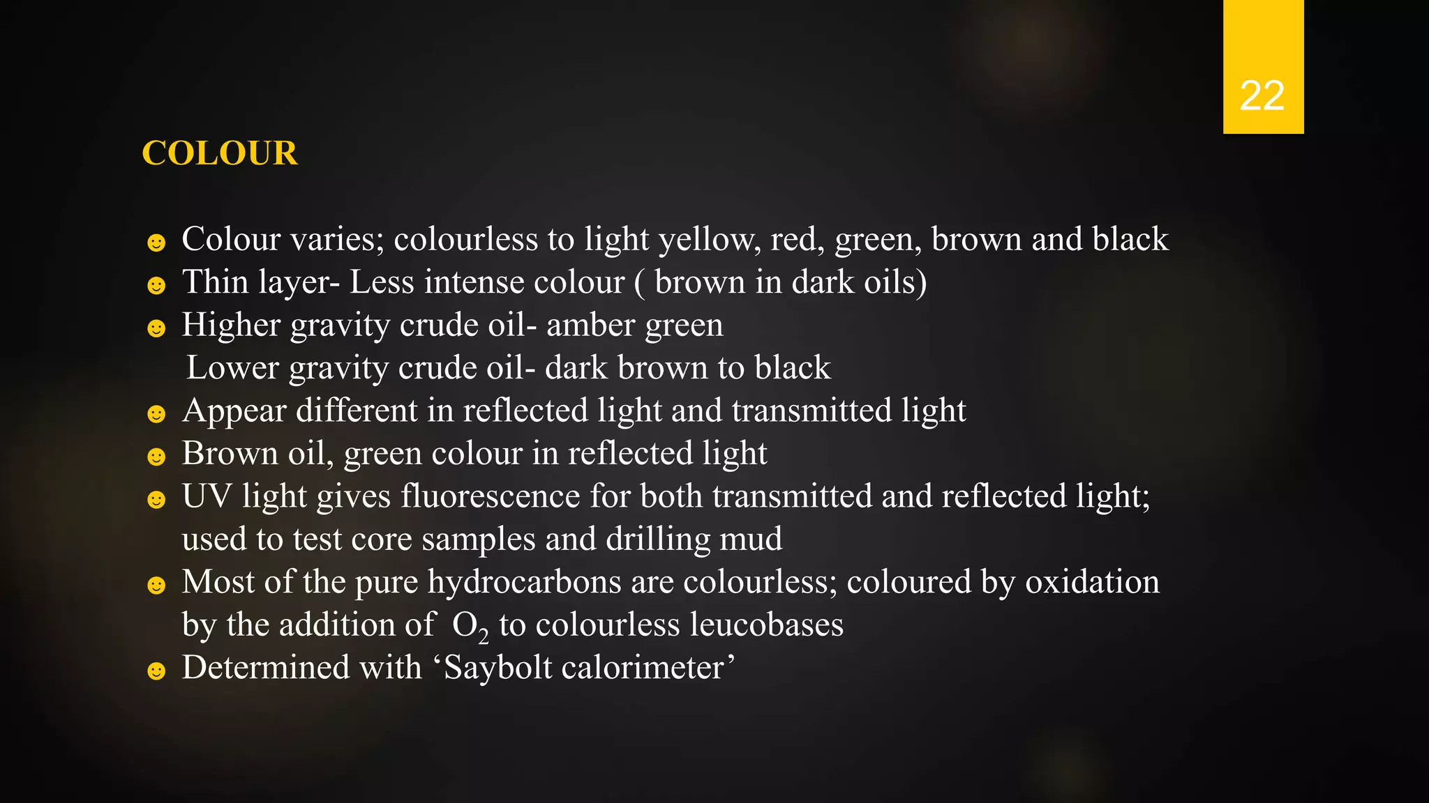 Petroleum classification physical properties | PPTX