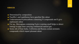 Petroleum classification physical properties | PPTX