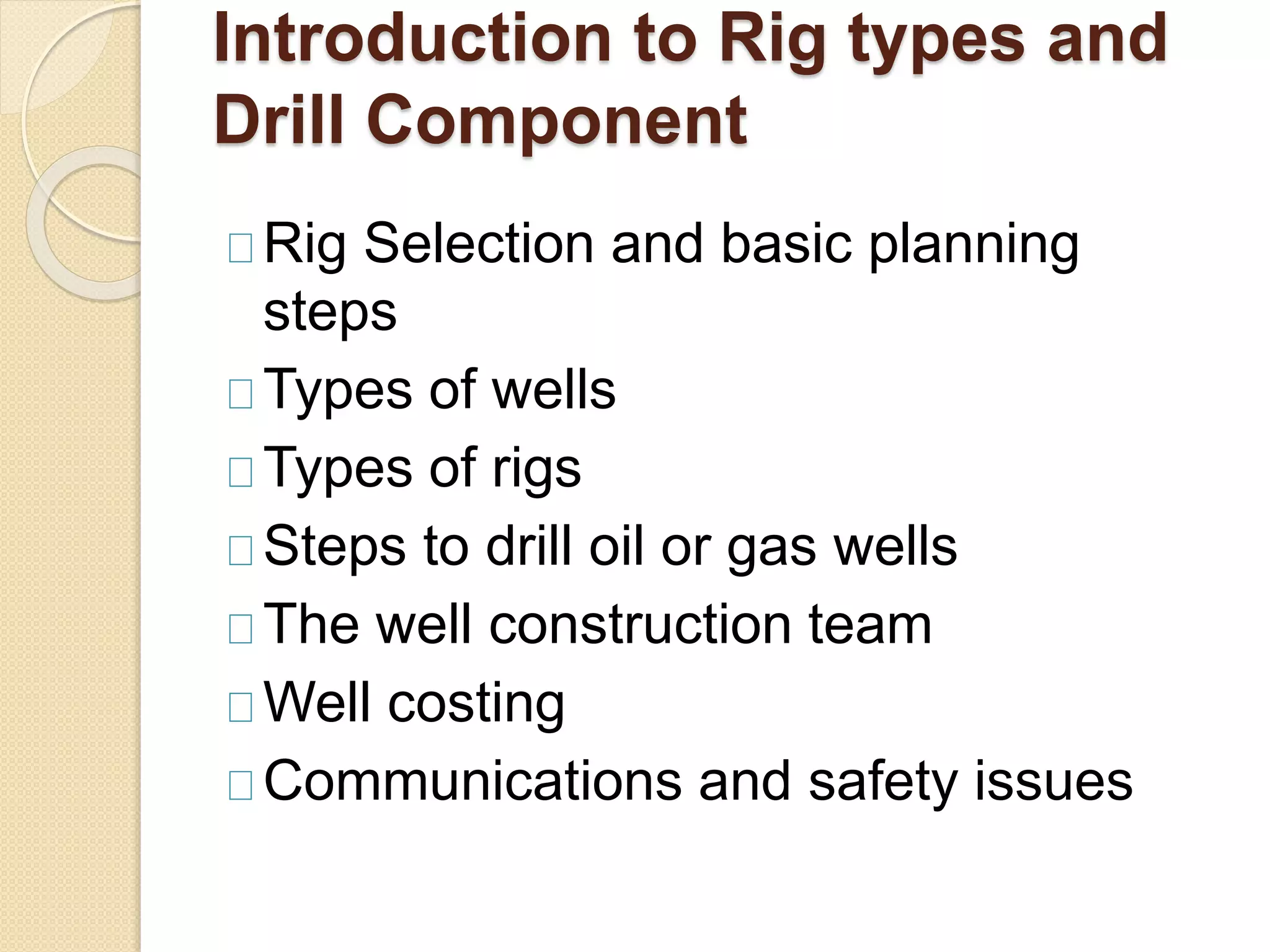 Petroleum drilling fundamentals | PPTX