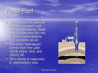 Petroleum energy.ppt | Commodities | Economy
