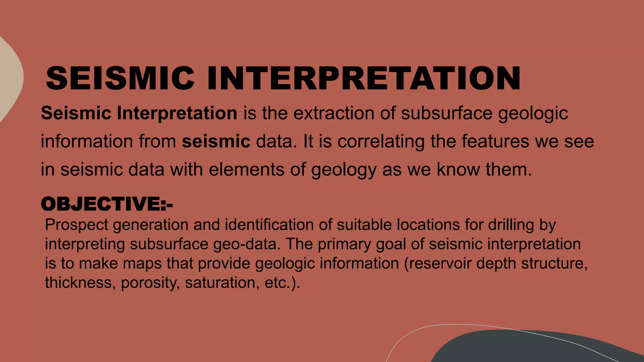 Seismic interpretation | PPTX
