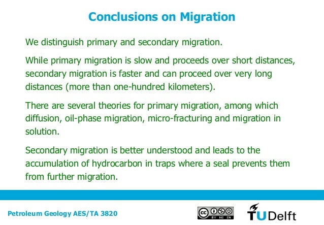 Oil migration (pinacle reef)