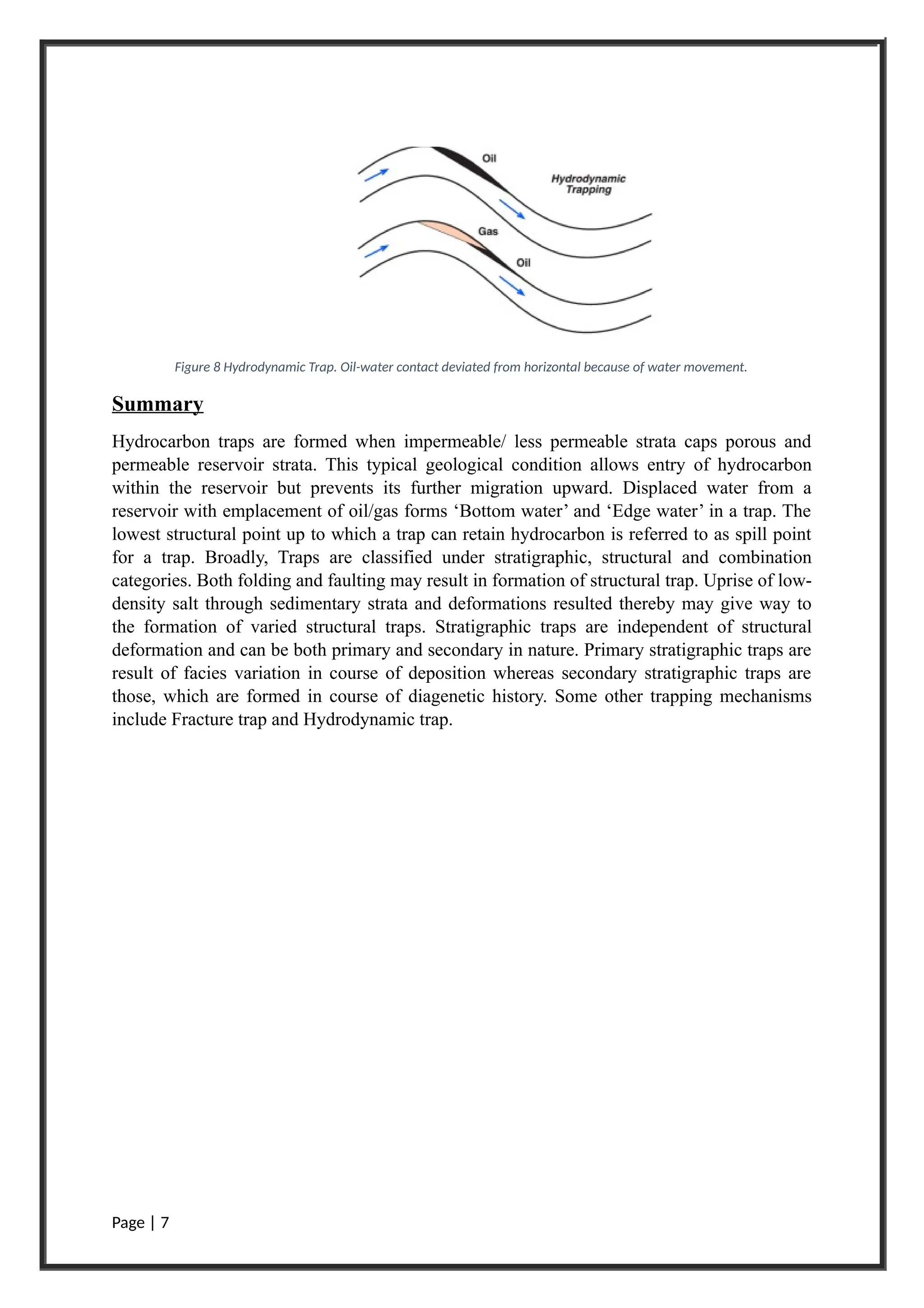 Hydrocarbon Traps || Petroleum geology Assignment | DOCX