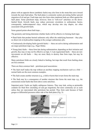 Hydrocarbon Traps || Petroleum geology Assignment | PDF