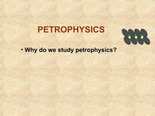 Petroleum Geology Lecture 11.ppt. Reservoir Petrophysics. Reservoir ...
