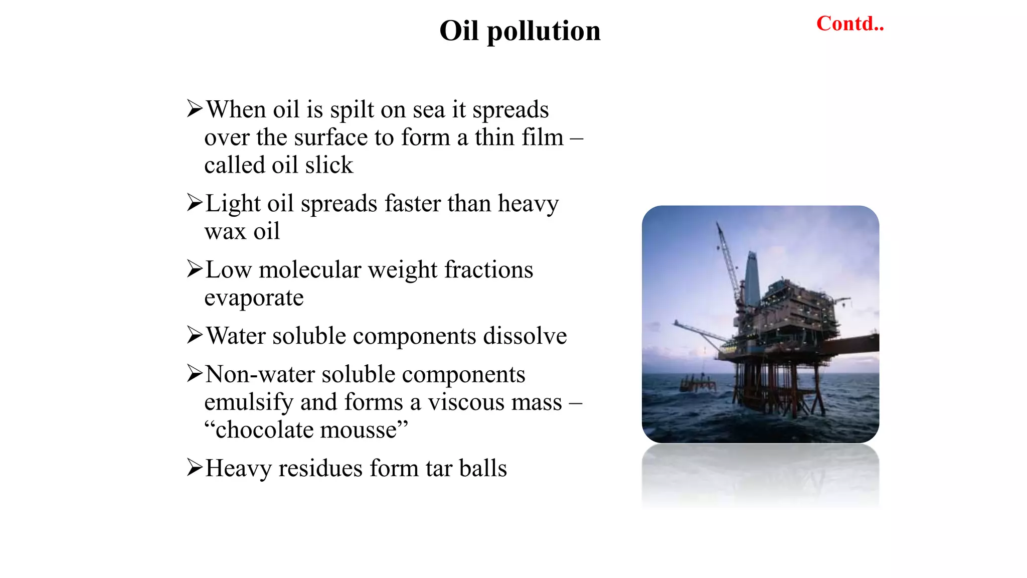 Petroleum hydrocarbon pollution in marine environment | PPTX
